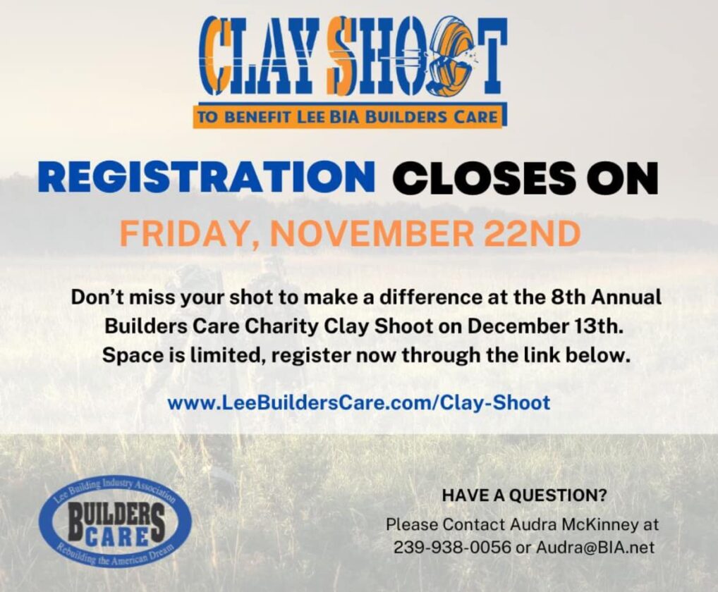 Lee BIA Builders Care announces sponsors, remaining registration for ...